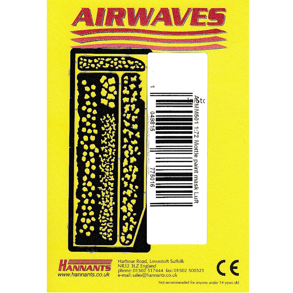 Airwaves AEMM501 Luftwaffe WWII Fighter Mottle Paint Mask 1/72 – SGS ...